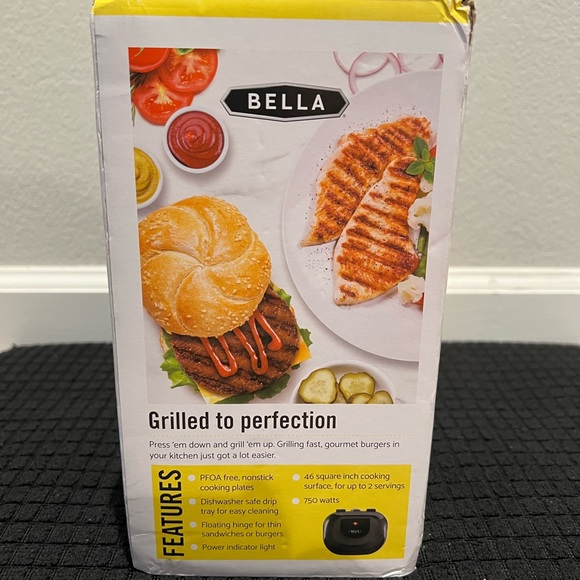 bella | Kitchen | New Open Box Bella 2 Burger Grill | Poshmark